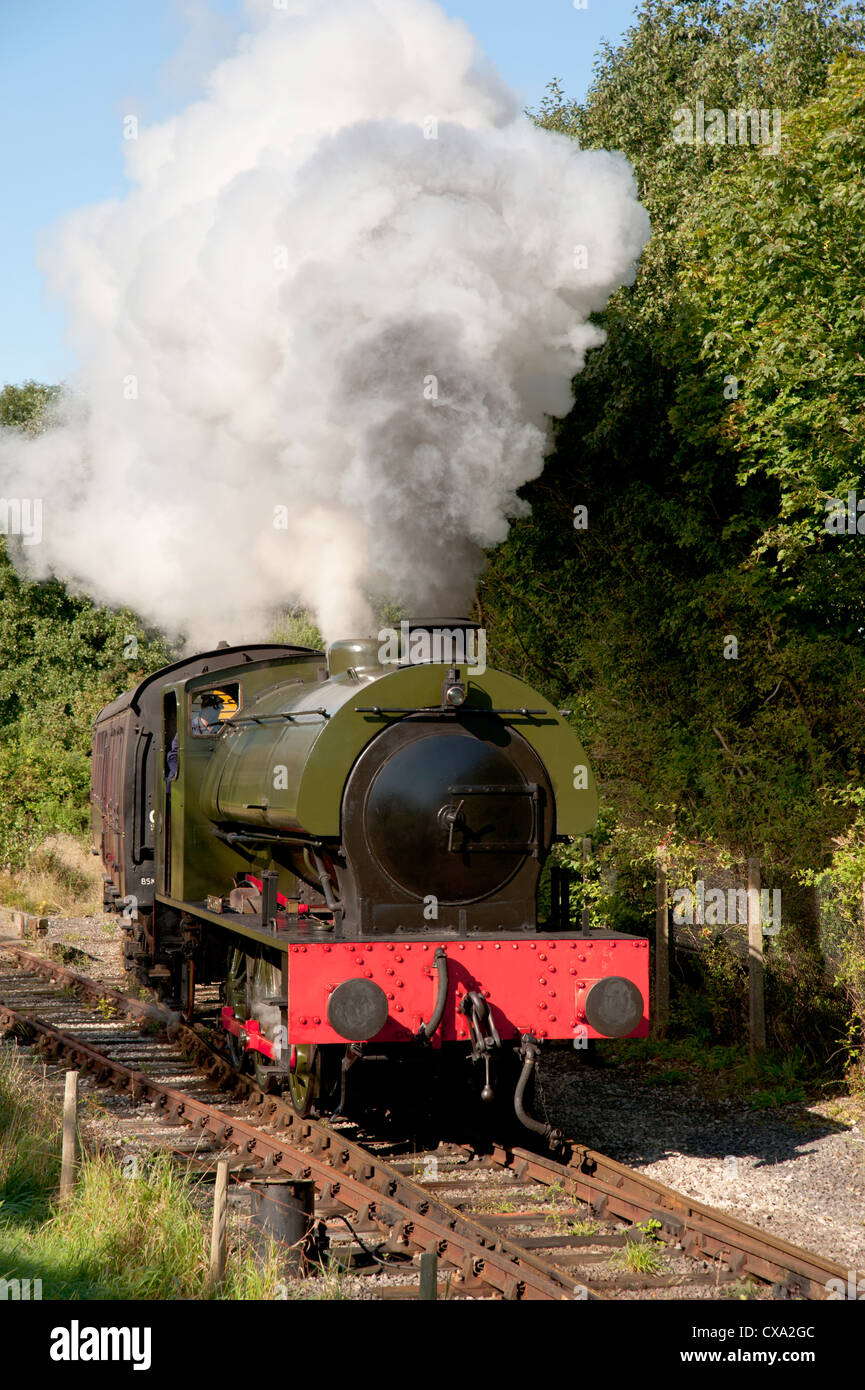 Saddle tank locomotive "Walkden" on the "Ribble Steam Railway Stock ...