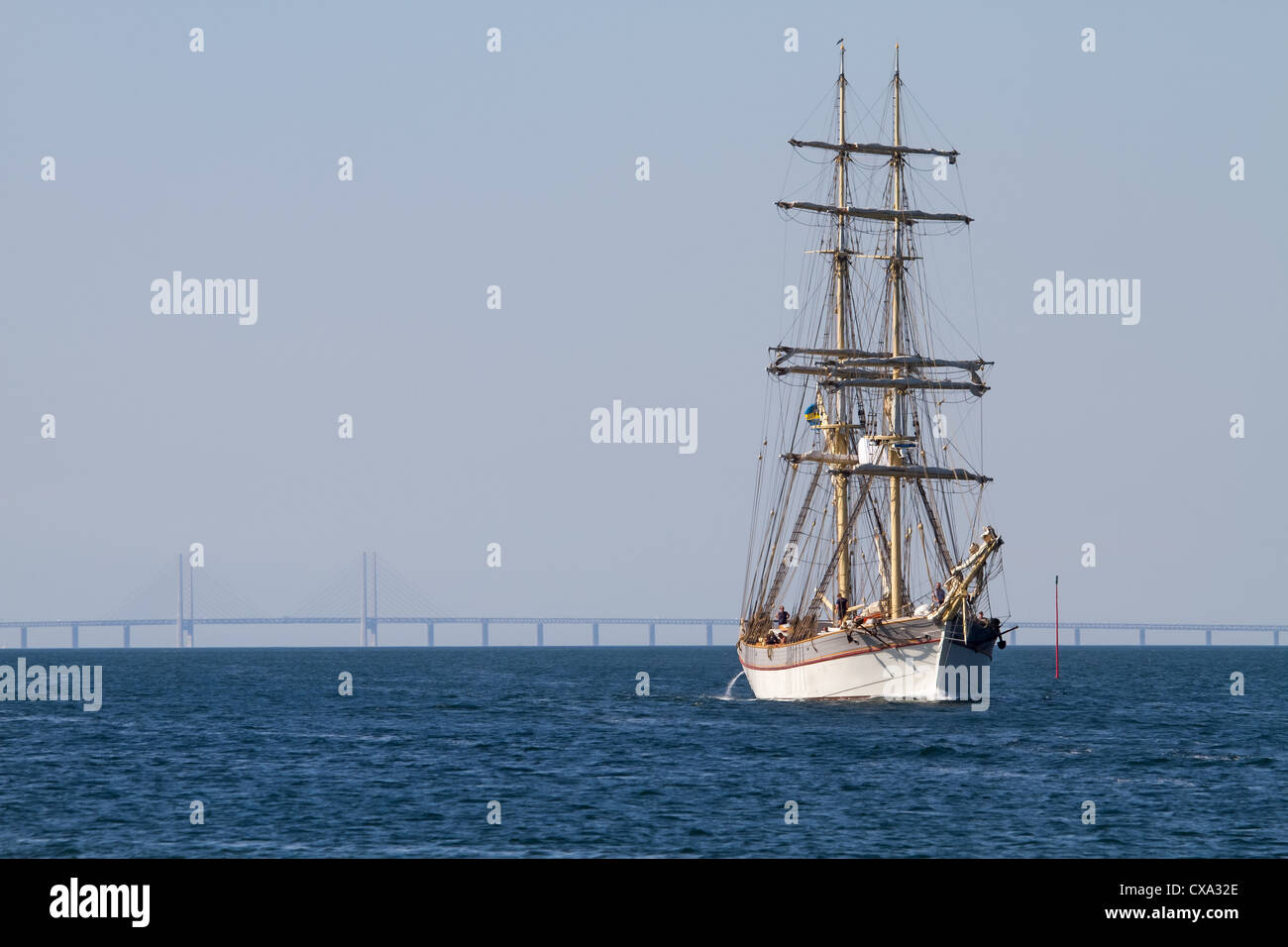 The new built "Tre kronor" sailing in southern sweden Stock Photo - Alamy