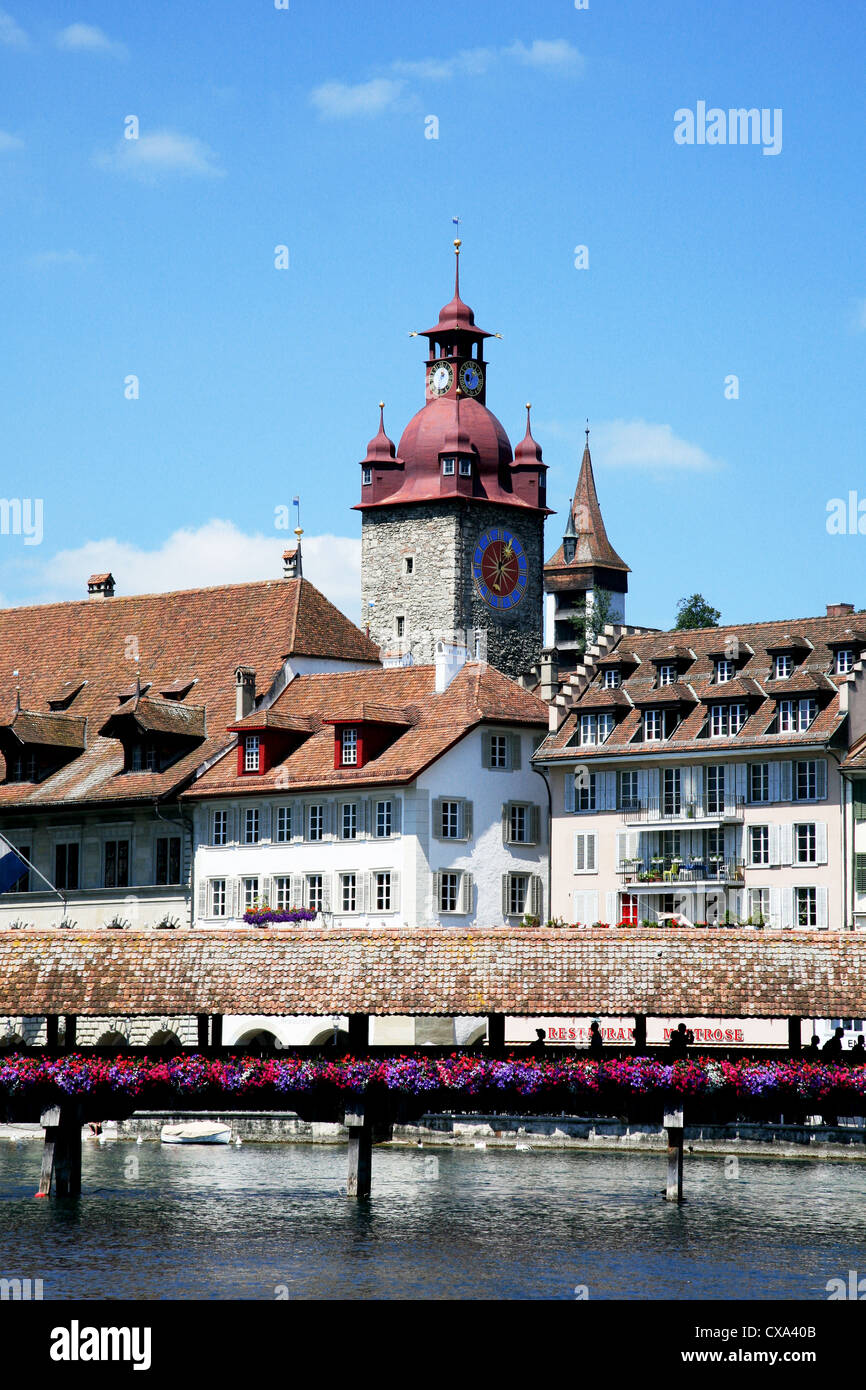Kapell Bridge in Luzern Stock Photo - Alamy