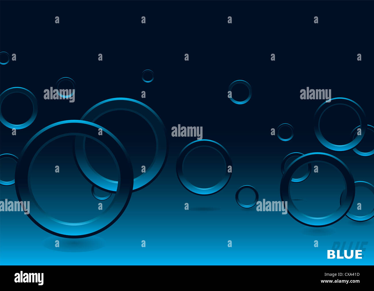Blue modern background with circle design elements Stock Photo - Alamy