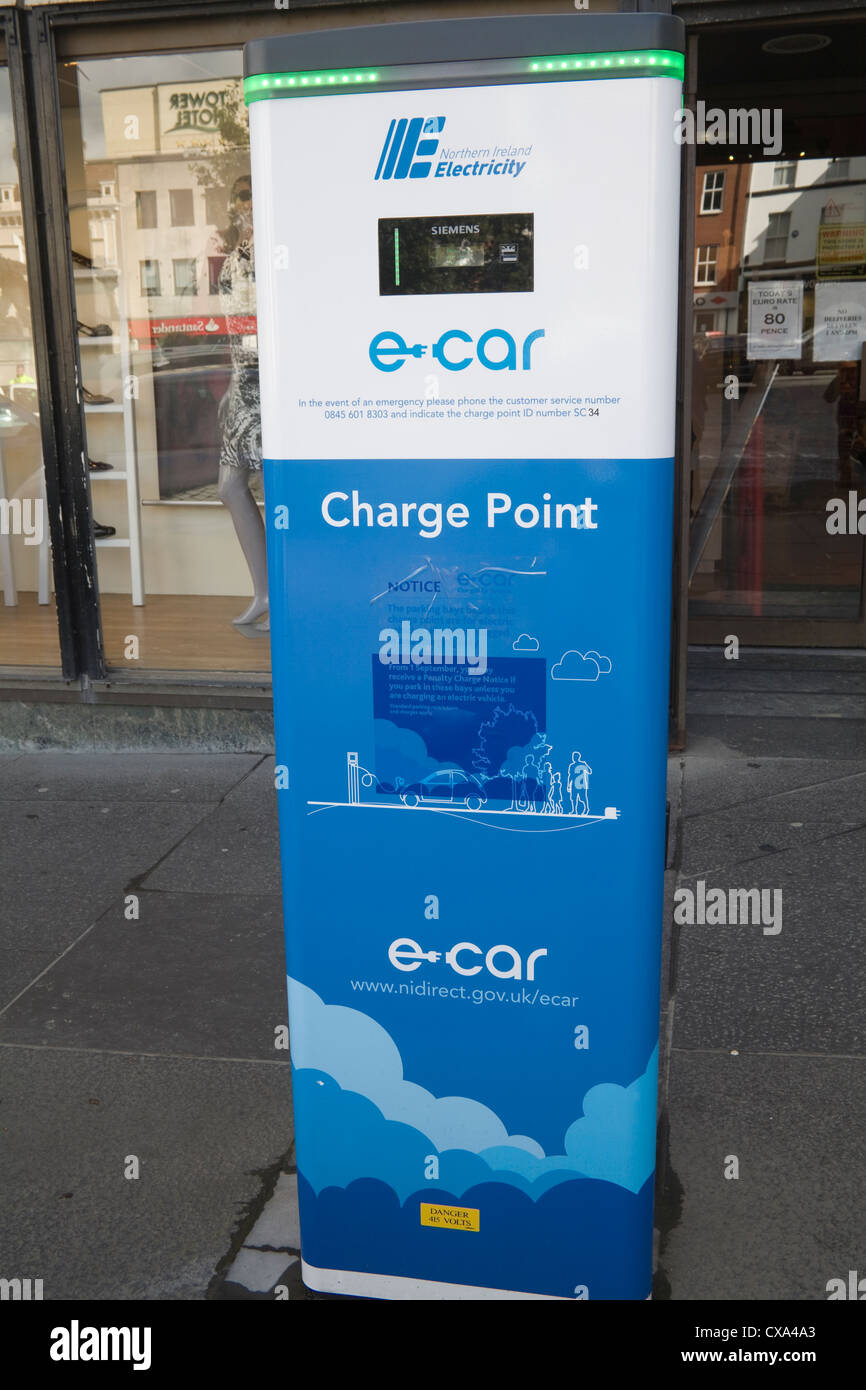 Derry City Londonderry Northern Ireland Charge point for electric car ...