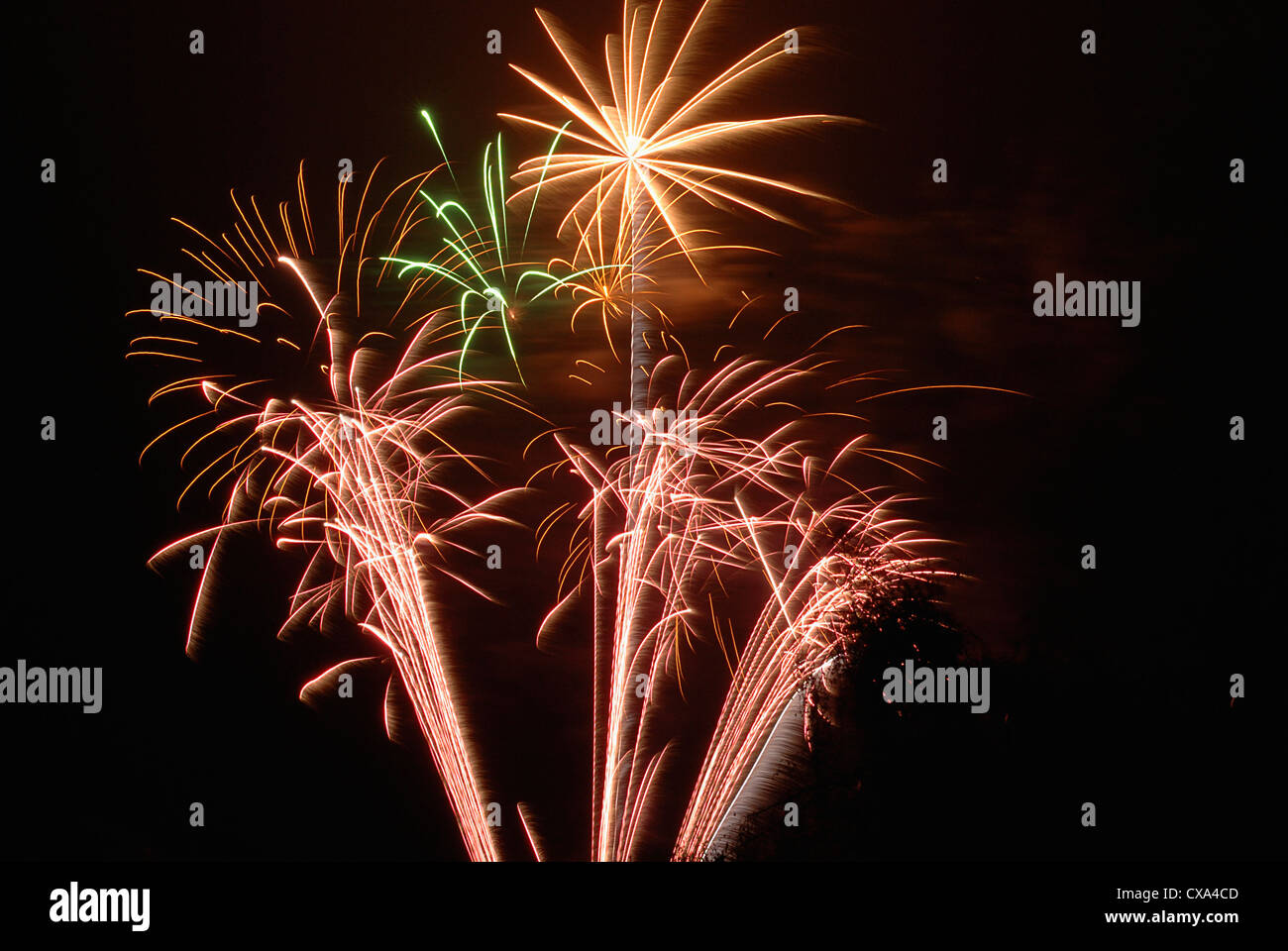 Star bust fireworks Stock Photo - Alamy