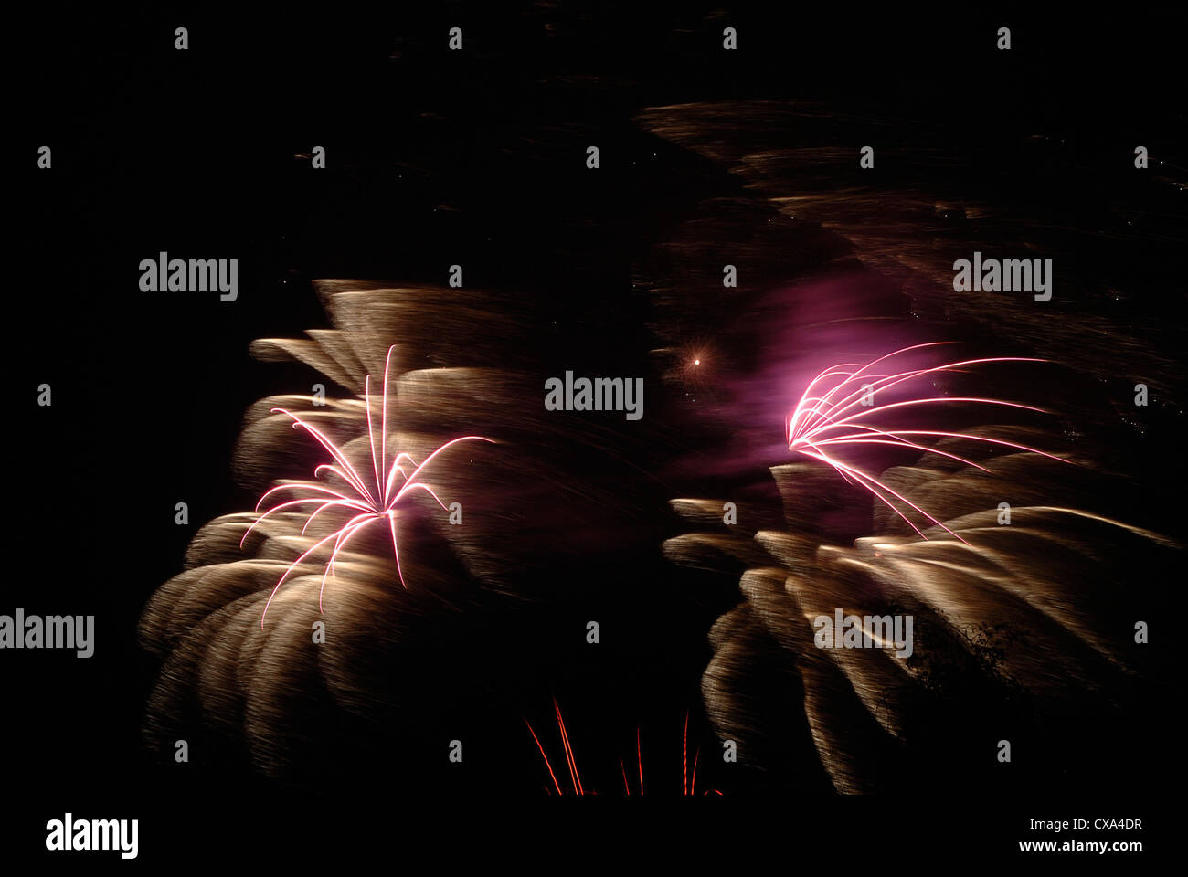Silver Fireworks High Resolution Stock Photography and Images - Alamy