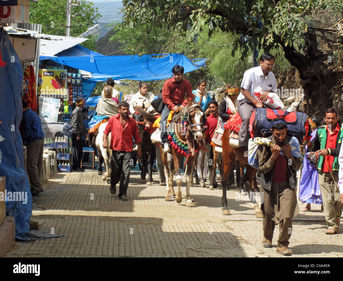 Pilgrims going to vaishno devi hi-res stock photography and images - Alamy