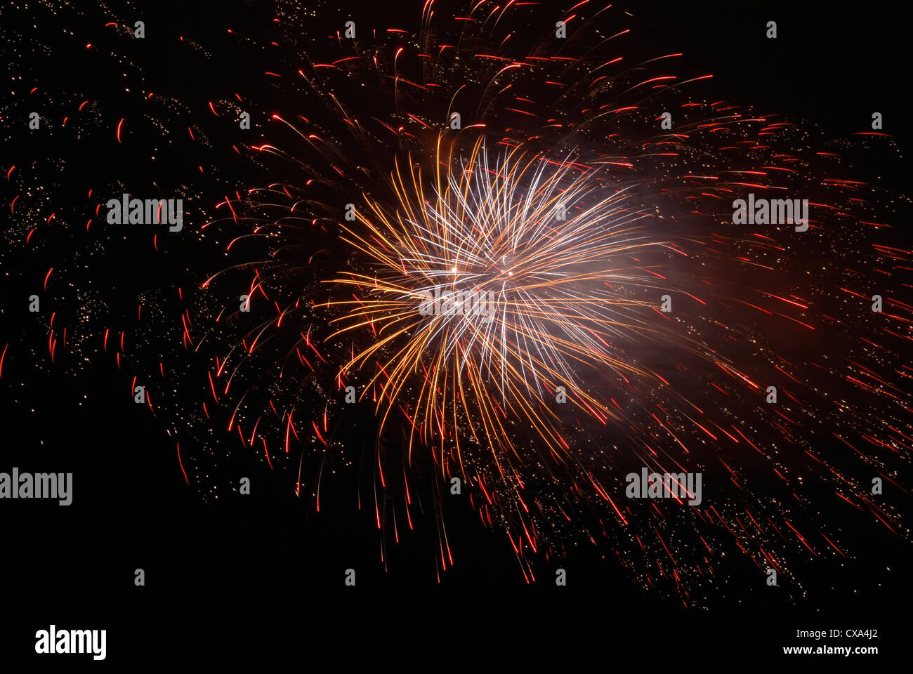 Red star bust fireworks Stock Photo - Alamy