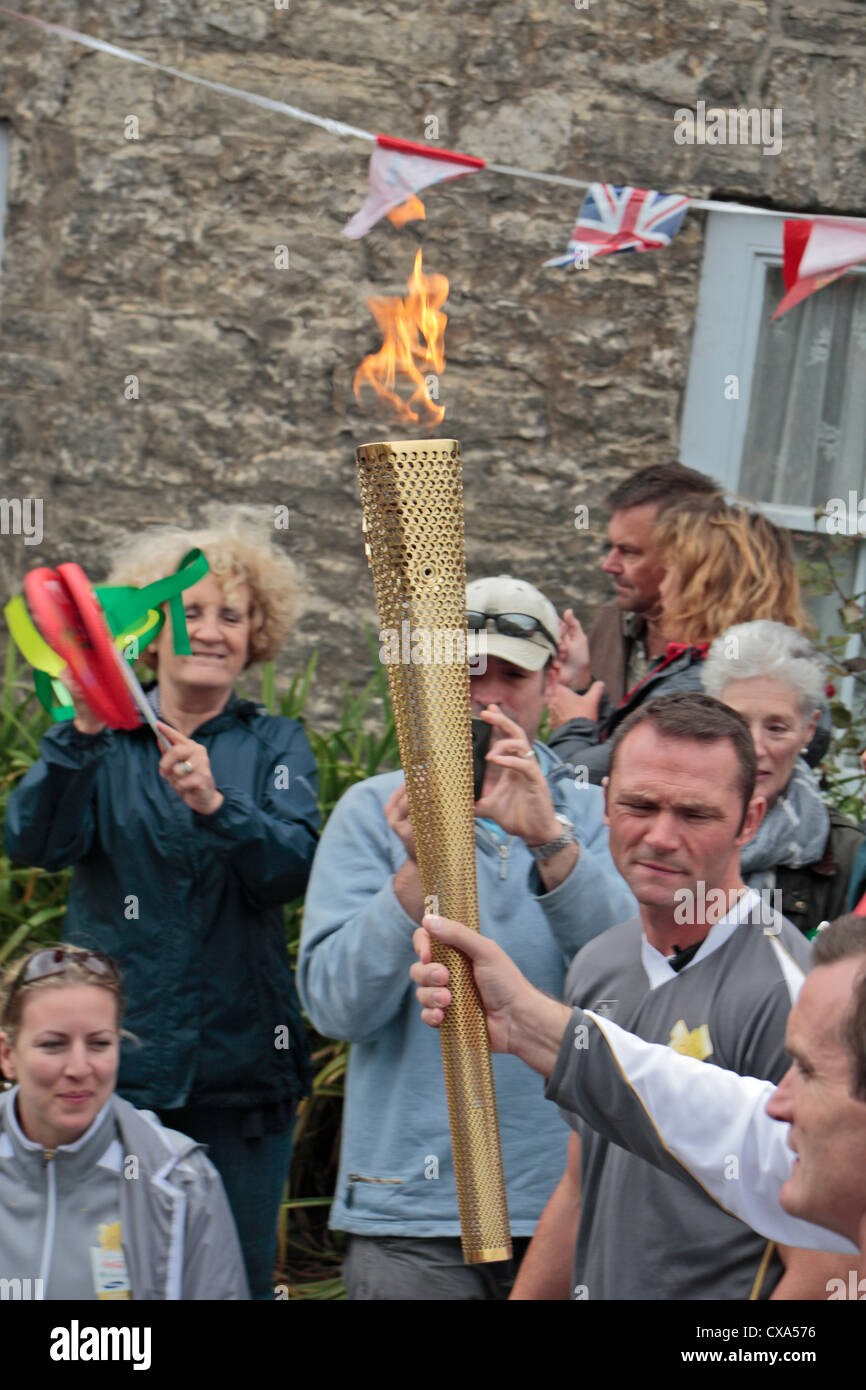 Olympic torch handover hi-res stock photography and images - Alamy