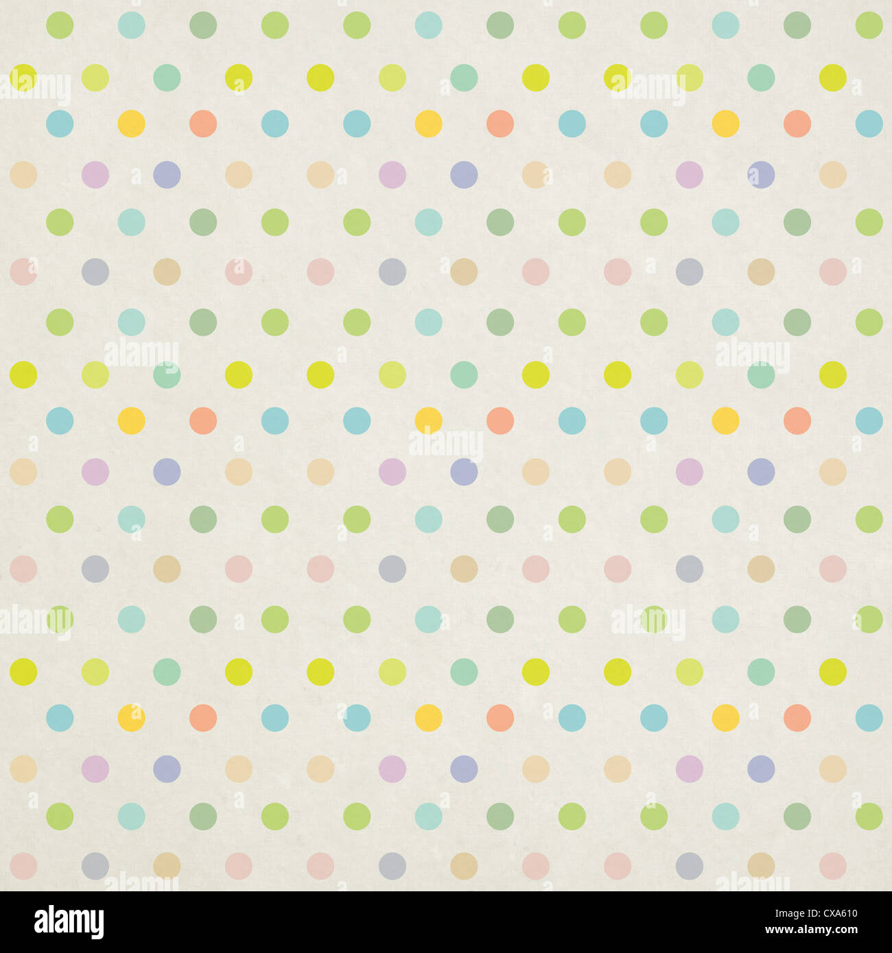 Seamless polka circle dots casual pattern on paper texture Stock Photo ...