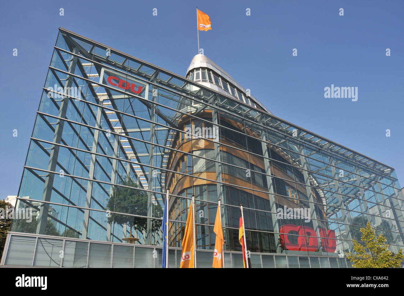 CDU building Konrad-Adenauer-Haus in Klingelhoeferstrasse street in ...