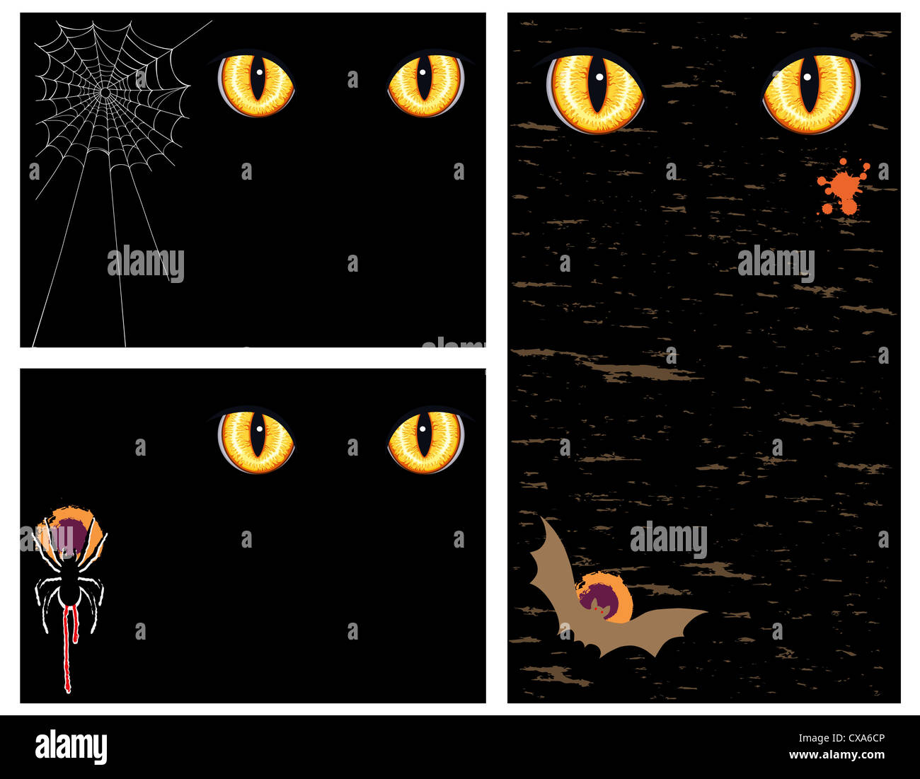 Banner with evil eyes hi-res stock photography and images - Alamy