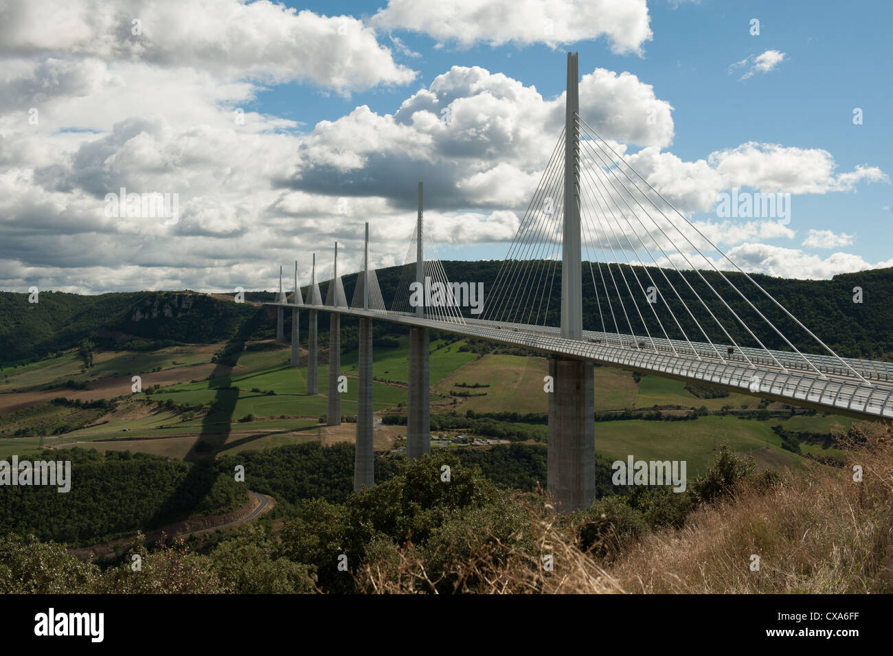 View of the Millau Viaduct in France Stock Photo - Alamy