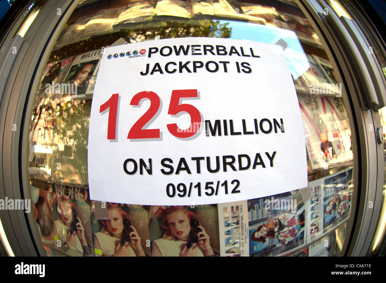 Powerball sign hi-res stock photography and images - Alamy