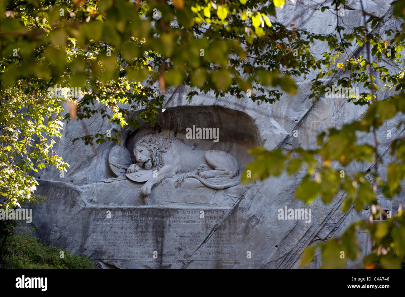 Lion monument lucerne hi-res stock photography and images - Alamy
