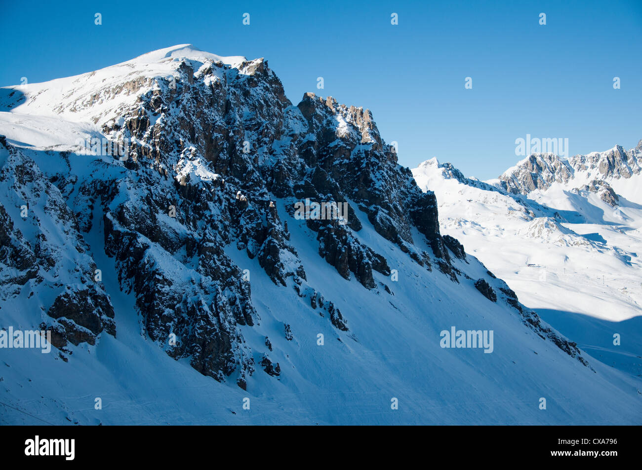 A mountain in the French Ski resort of Tignes, France Stock Photo - Alamy
