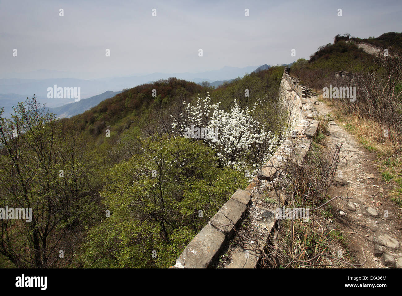 The Mutianyu section of the Great Wall of China, Mutianyu valley ...