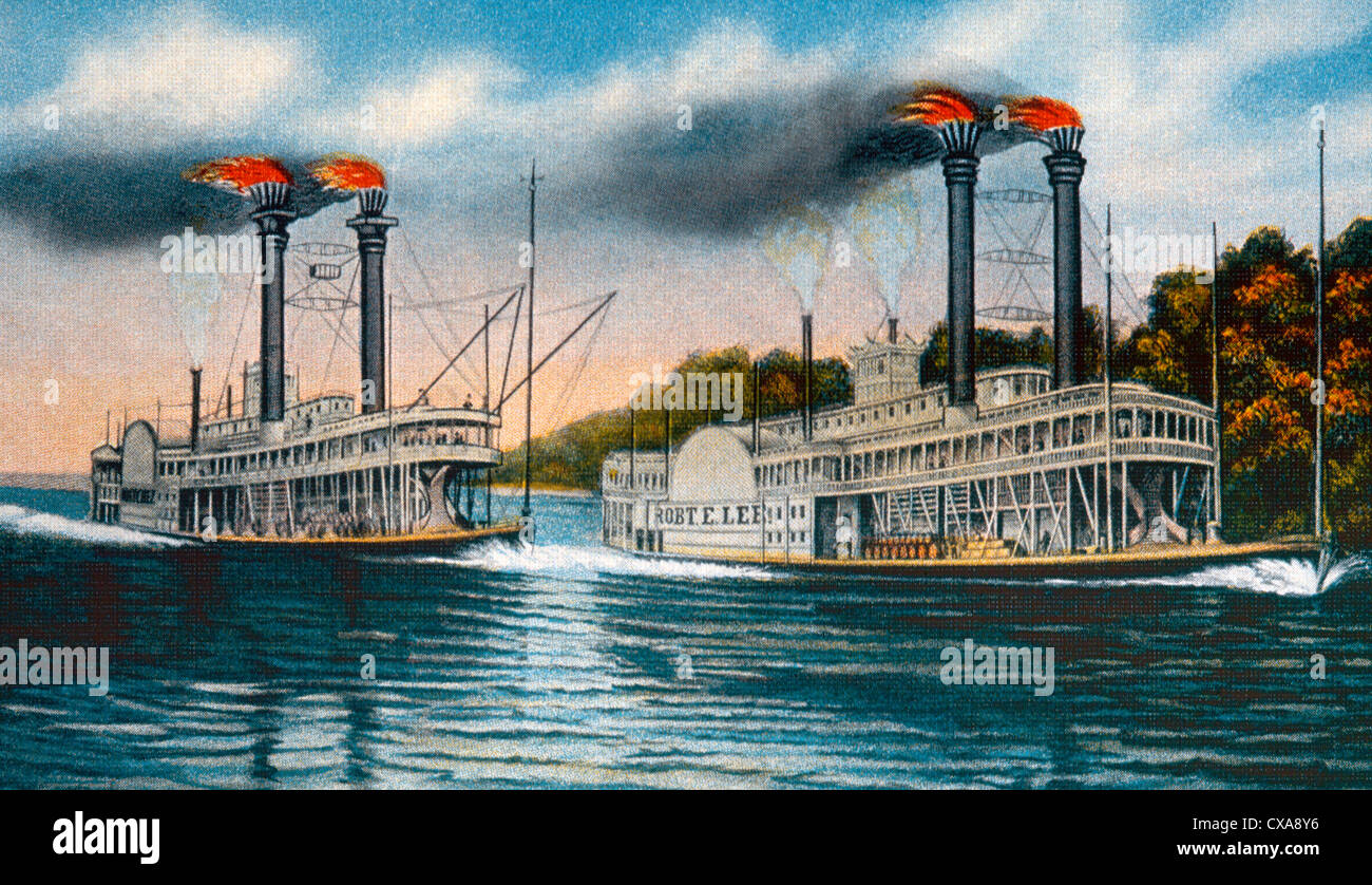 Mississippi river boats 1800s hi-res stock photography and images - Alamy