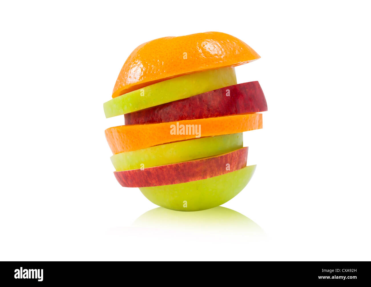 Mixed organic fresh fruit Cut Out Stock Images & Pictures - Alamy