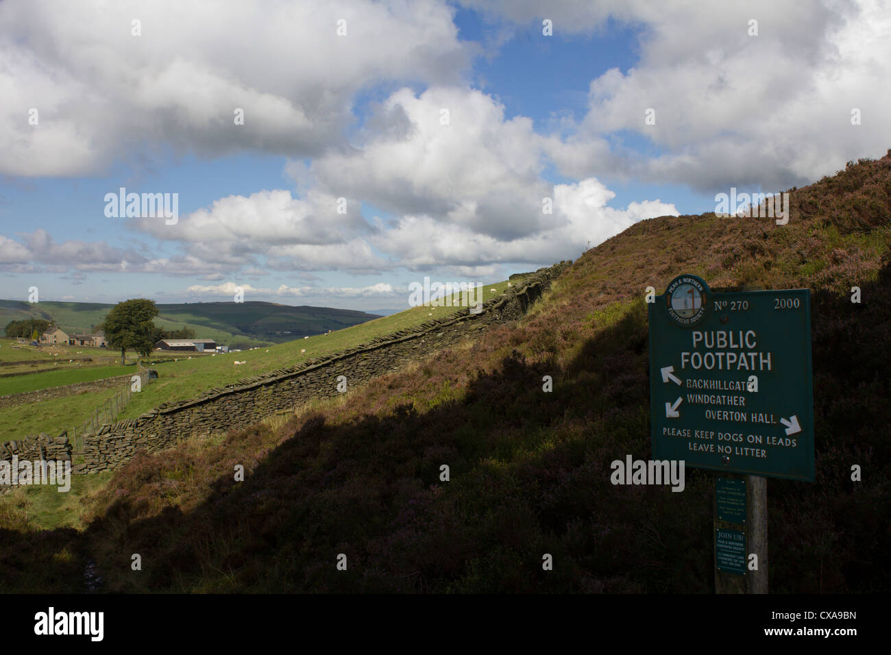 peak district national park derbyshire england uk Stock Photo - Alamy