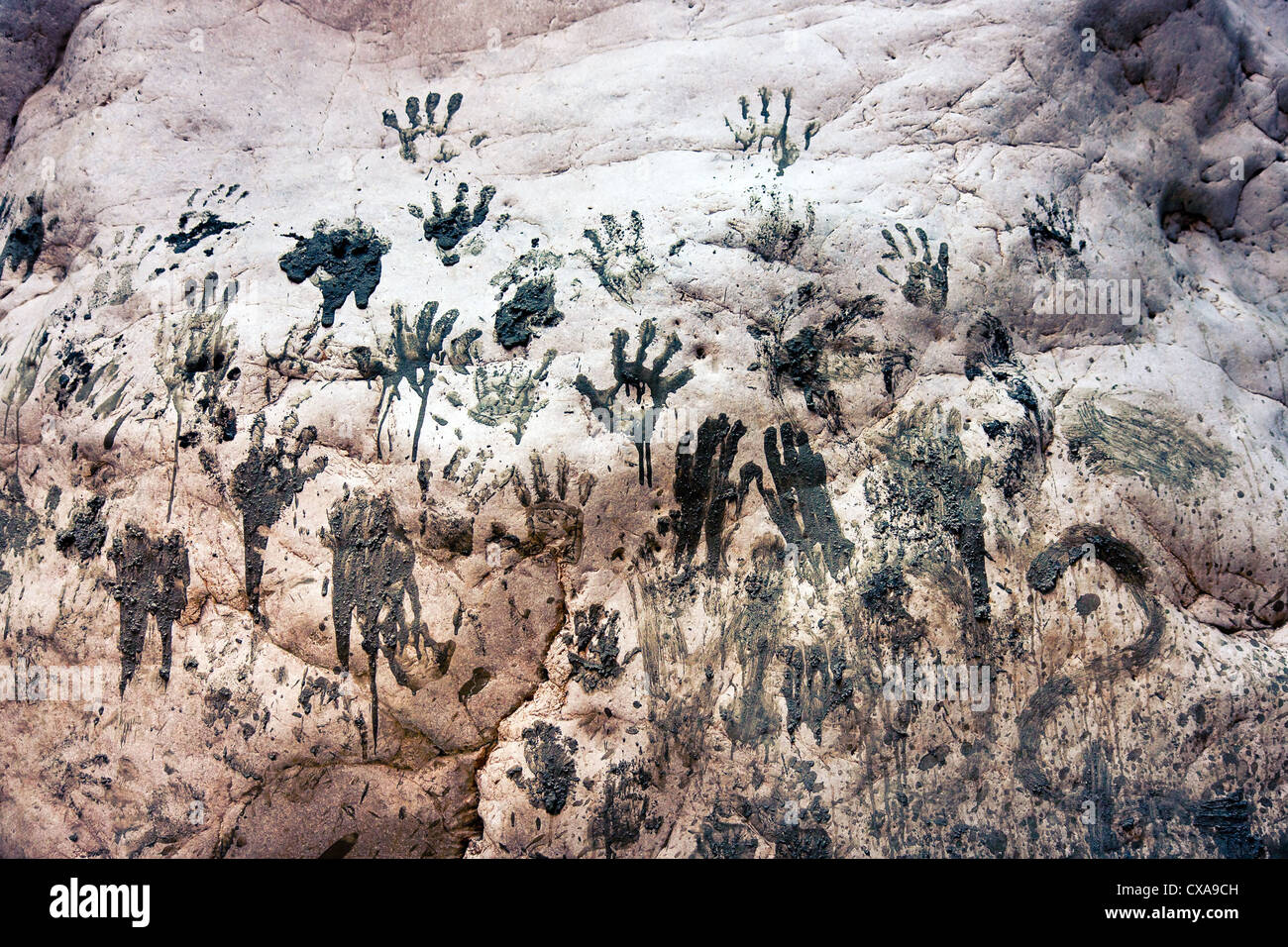 Muddy handprints hi-res stock photography and images - Alamy