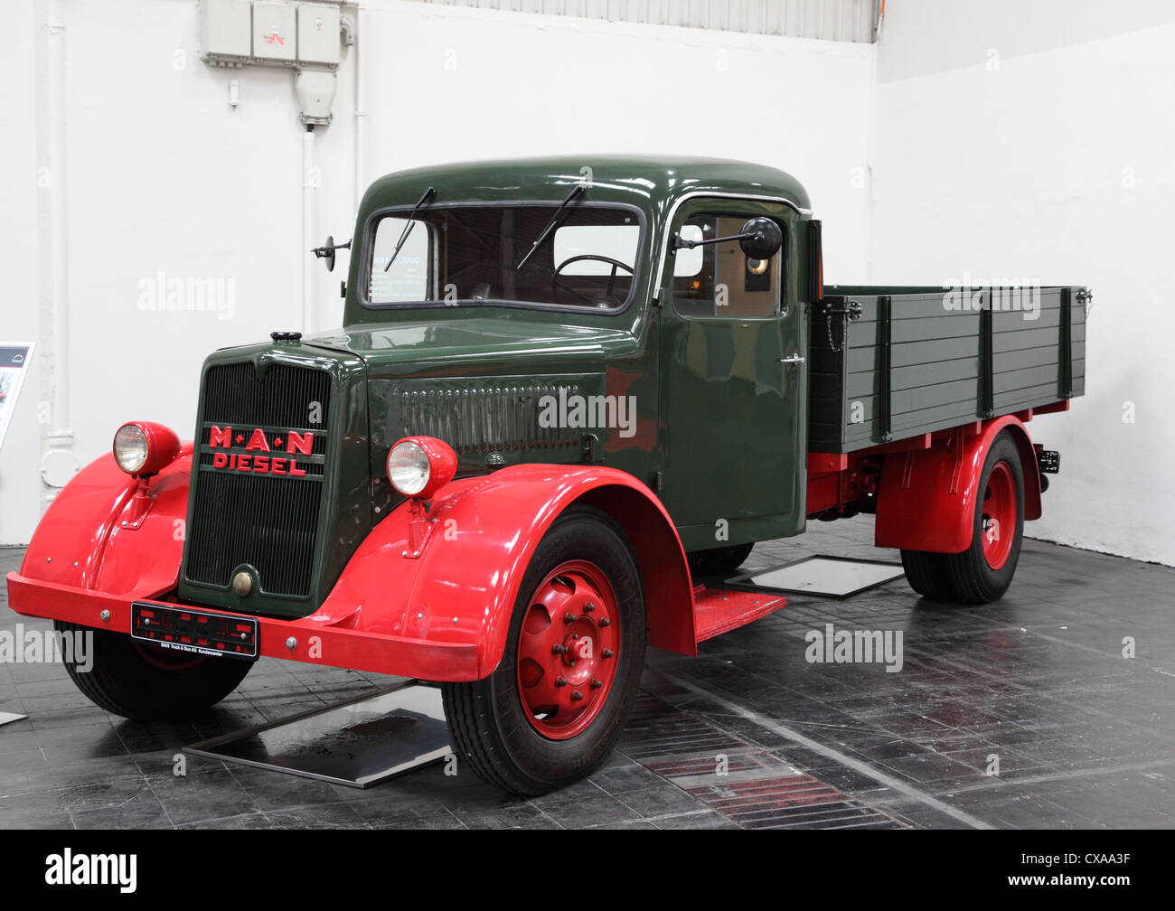MAN Diesel truck from 1955 at the International Motor Show for ...