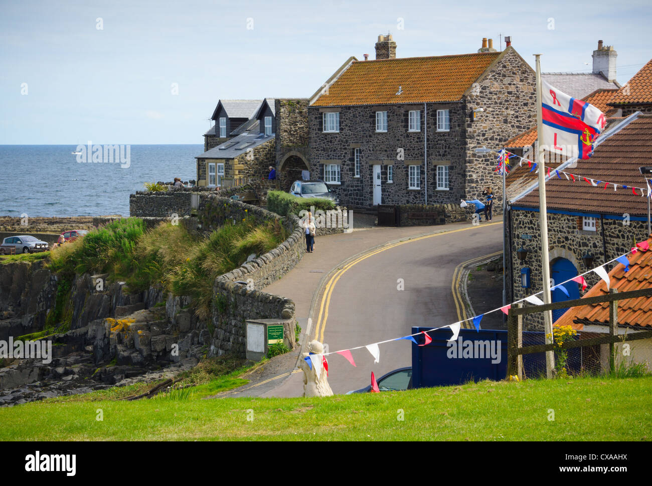 Craster harbour and village hi-res stock photography and images - Alamy