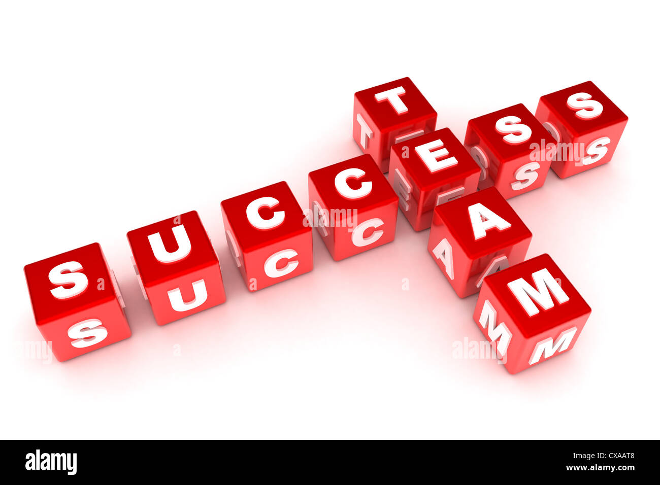 A Colourful 3d Rendered Success / Team Concept Illustration Stock Photo ...