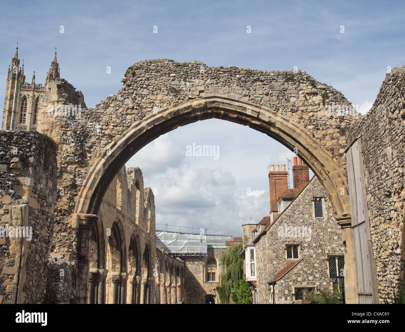 Ruins of St Augustine Abbey, Canterbury Stock Photo - Alamy