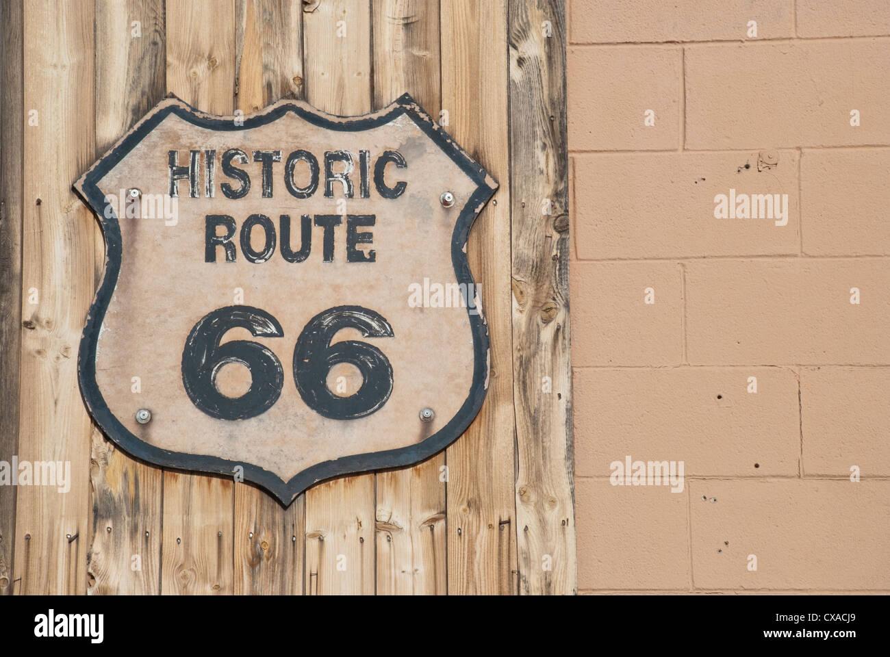 Signs along Route 66 in New Mexico Stock Photo - Alamy