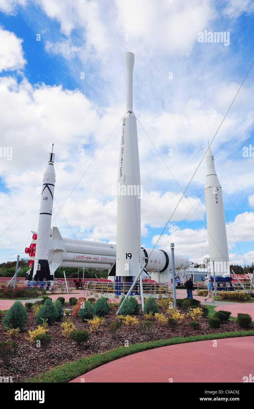 Kennedy Space Center Rocket Garden Stock Photo - Alamy