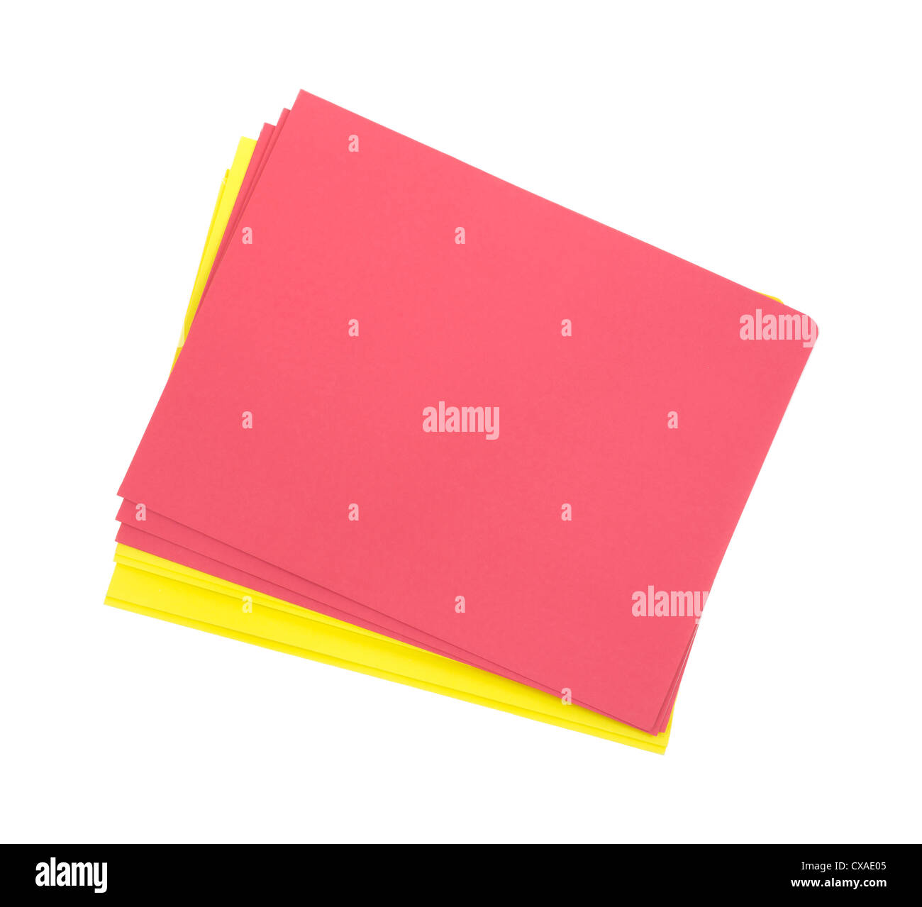 Several red and yellow folders for school activities Stock Photo - Alamy