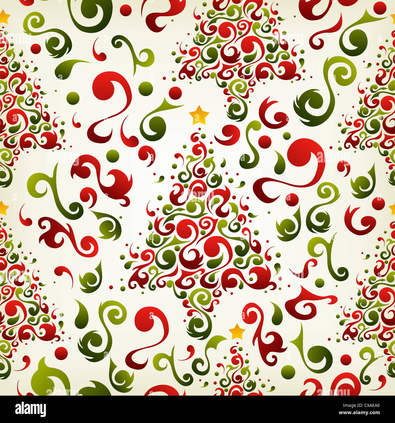 Christmas tree seamless pattern background. Vector illustration layered ...