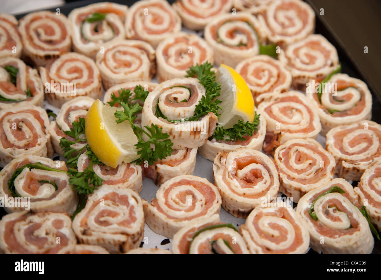 Canapés at a Party Stock Photo - Alamy