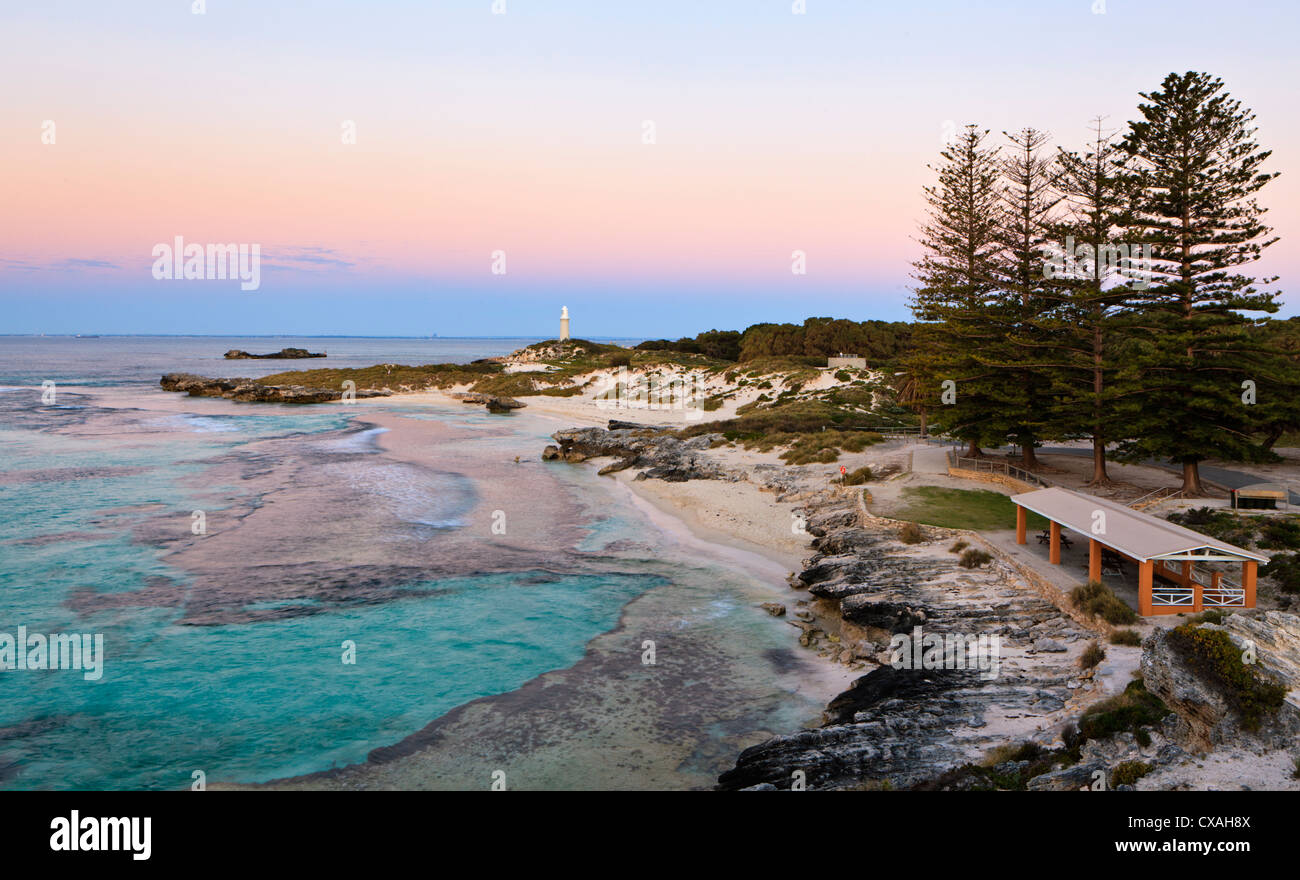 Sunset at The Basin beach Stock Photo - Alamy