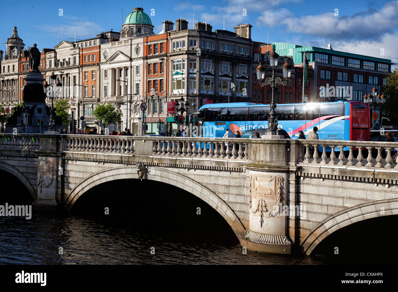 View of O'Connell Bridge. Dublin. Ireland Stock Photo - Alamy