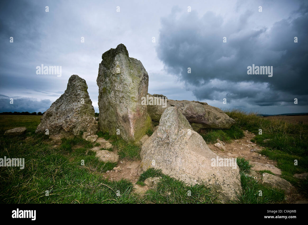 The Grey Mare and her Colts Neolithic chambered long barrow remains ...