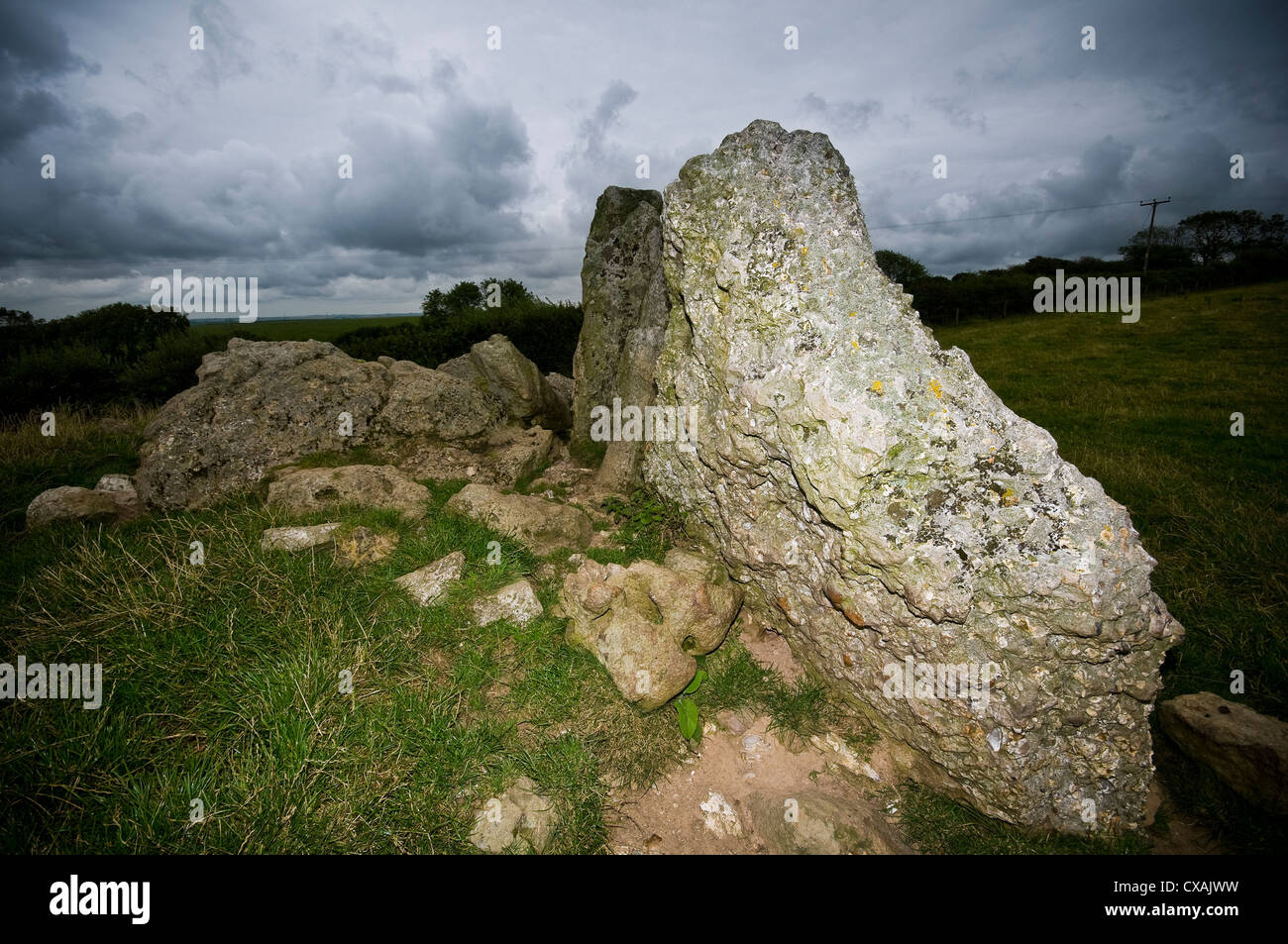 The Grey Mare and her Colts Neolithic chambered long barrow remains ...