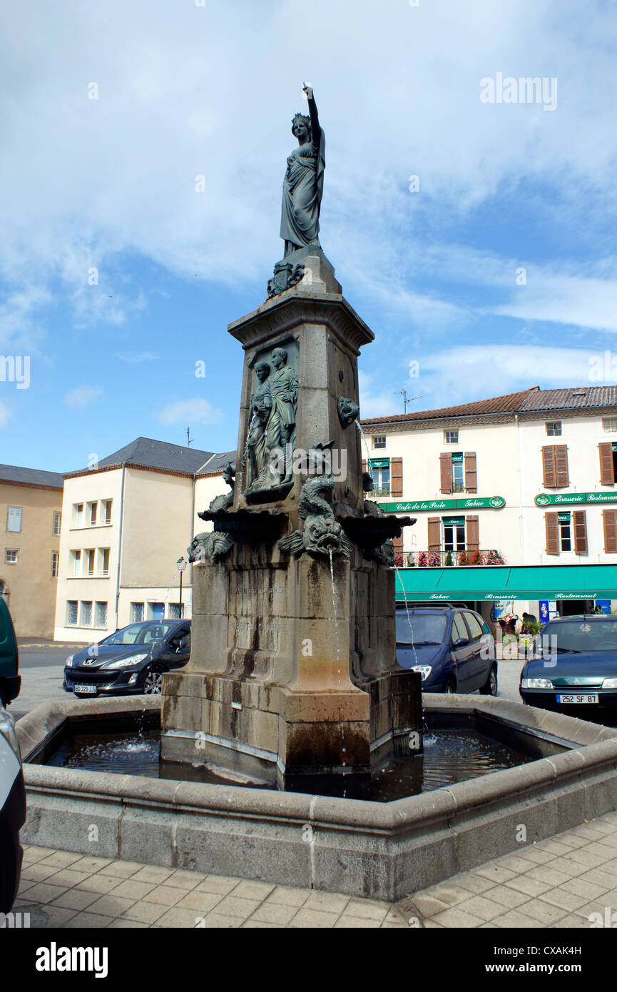 LE DORAT TOWN MONUMENT Stock Photo - Alamy