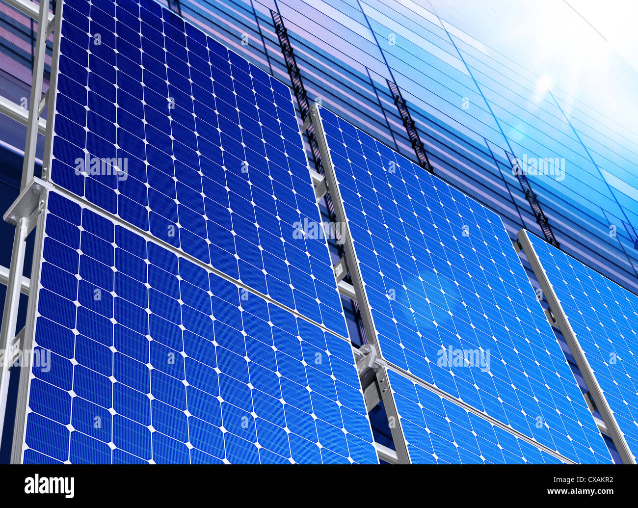 Renewable, alternative solar energy, sun-power plant Stock Photo - Alamy