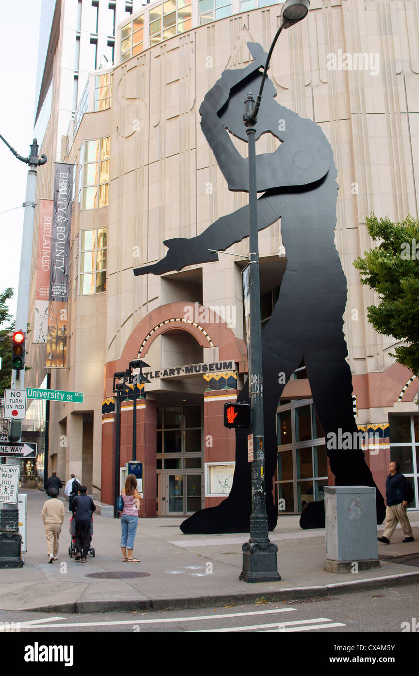 Statue In Front Of Seattle Art Museum at Chastity Fruge blog