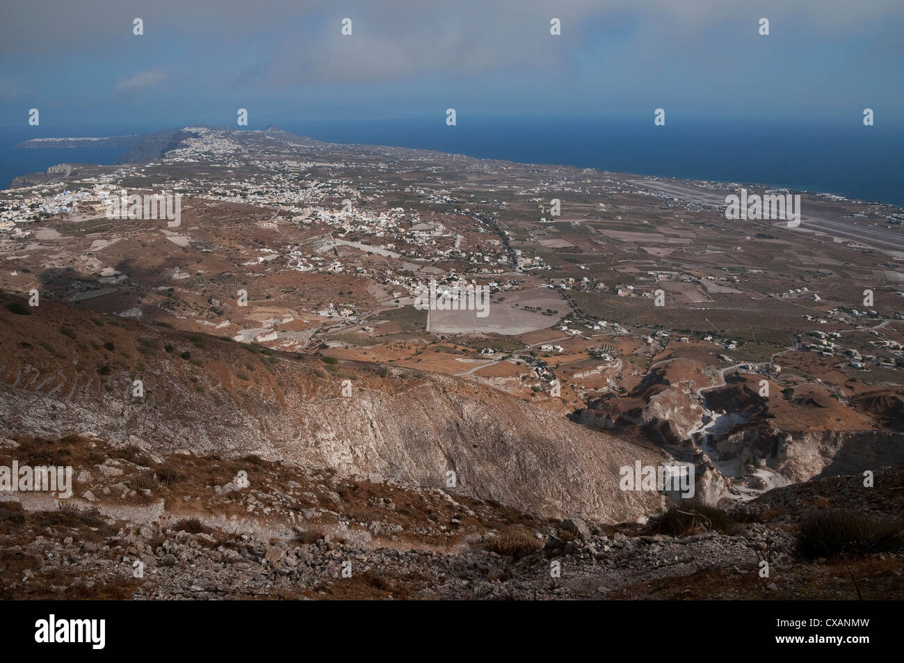 aerial view of santorini, greece Stock Photo - Alamy