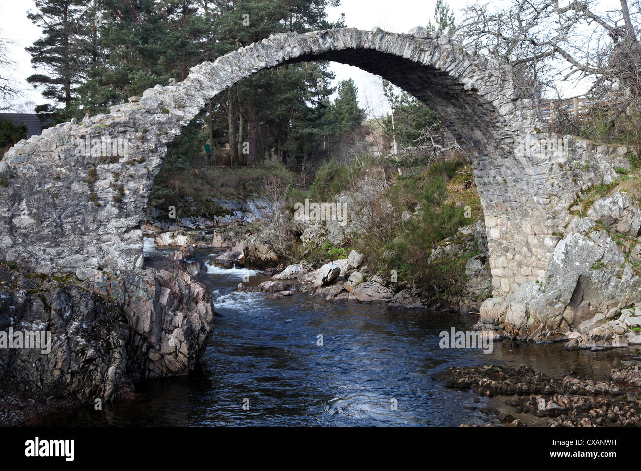 Old packhorse bridge near Forres, Morayshire, Scotland, United Kingdom ...