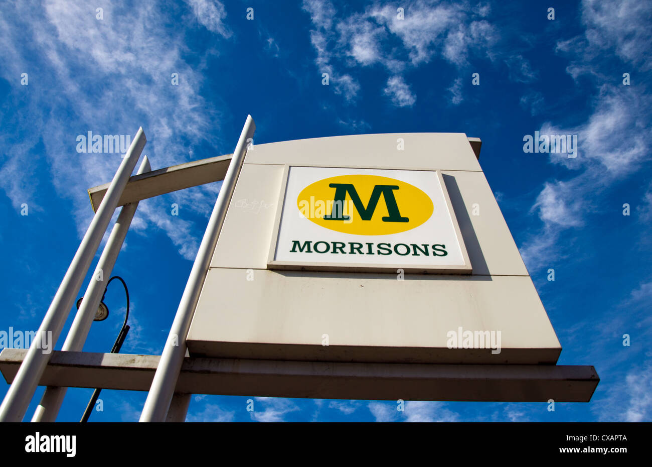 Morrisons sign store of the future concept Stock Photo - Alamy