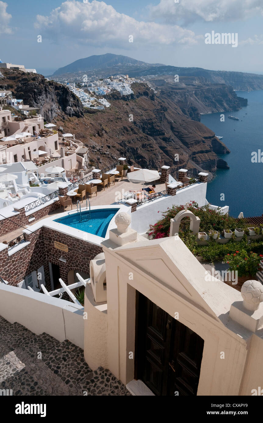 Greece santorini luxury hotel hi-res stock photography and images - Alamy
