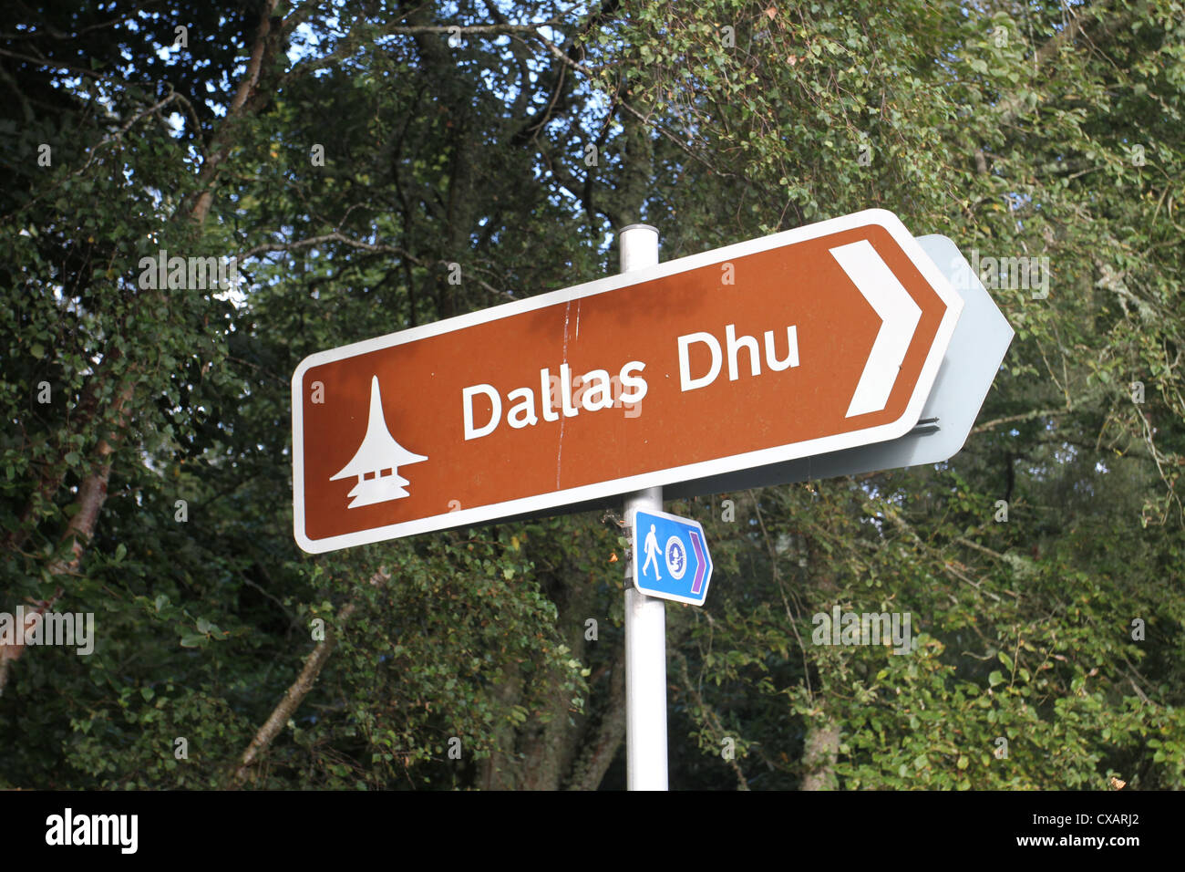 Sign for Dallas Dhu Distillery Forres Scotland September 2012 Stock ...