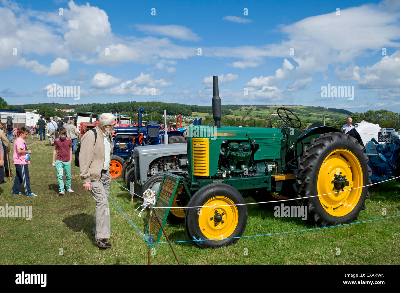 Display of tractors farm vehicles at Egton Show North York Moors ...