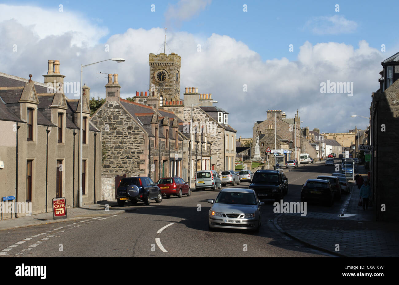 Portsoy street scene Scotland September 2012 Stock Photo - Alamy