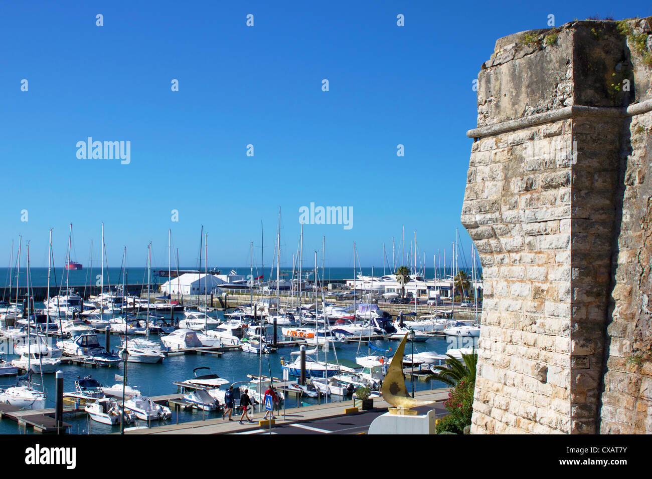 Marina and Old Fort, Cascais, Portugal, Europe Stock Photo - Alamy