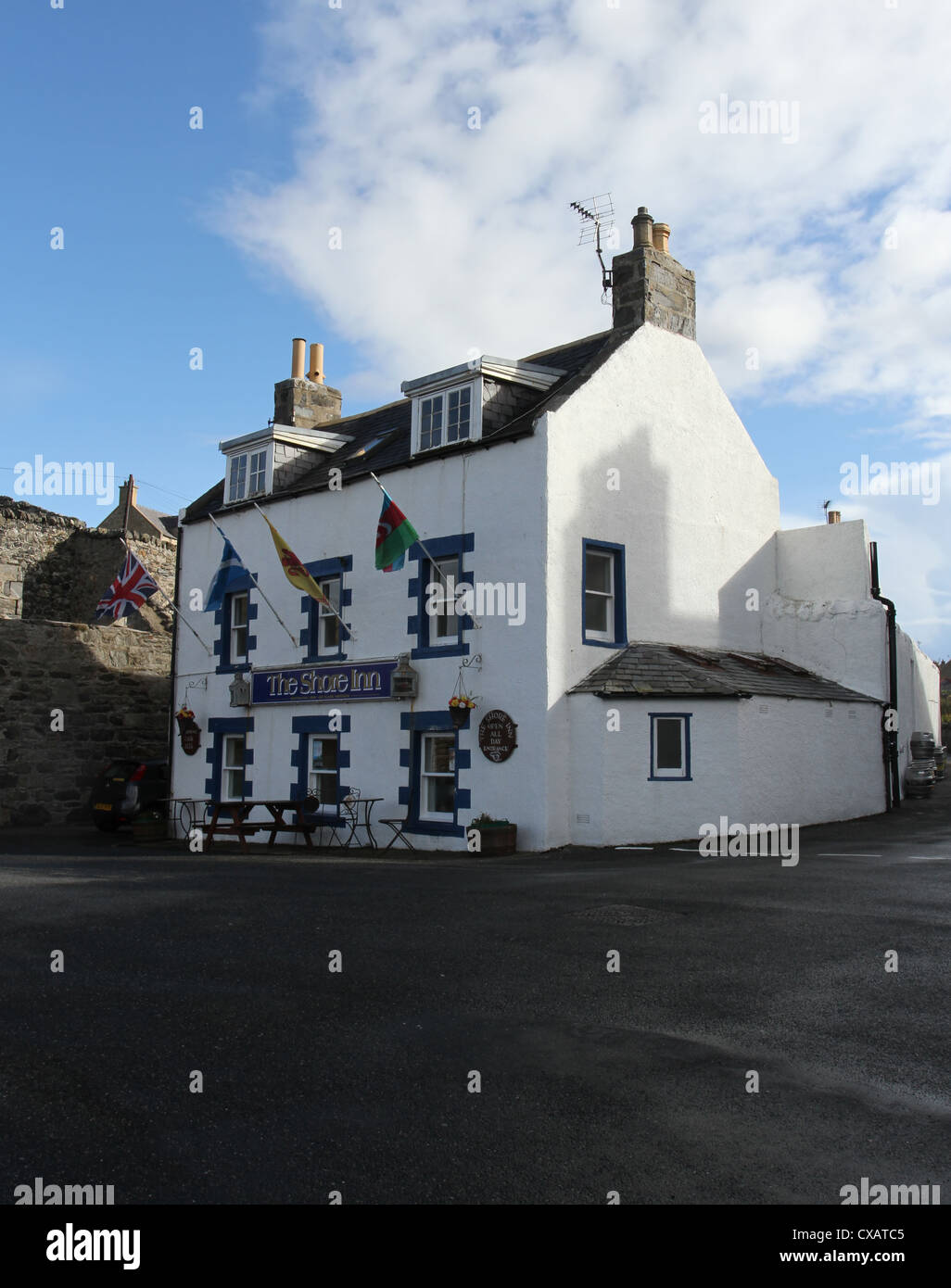 The shore Inn Portsoy Scotland September 2012 Stock Photo - Alamy