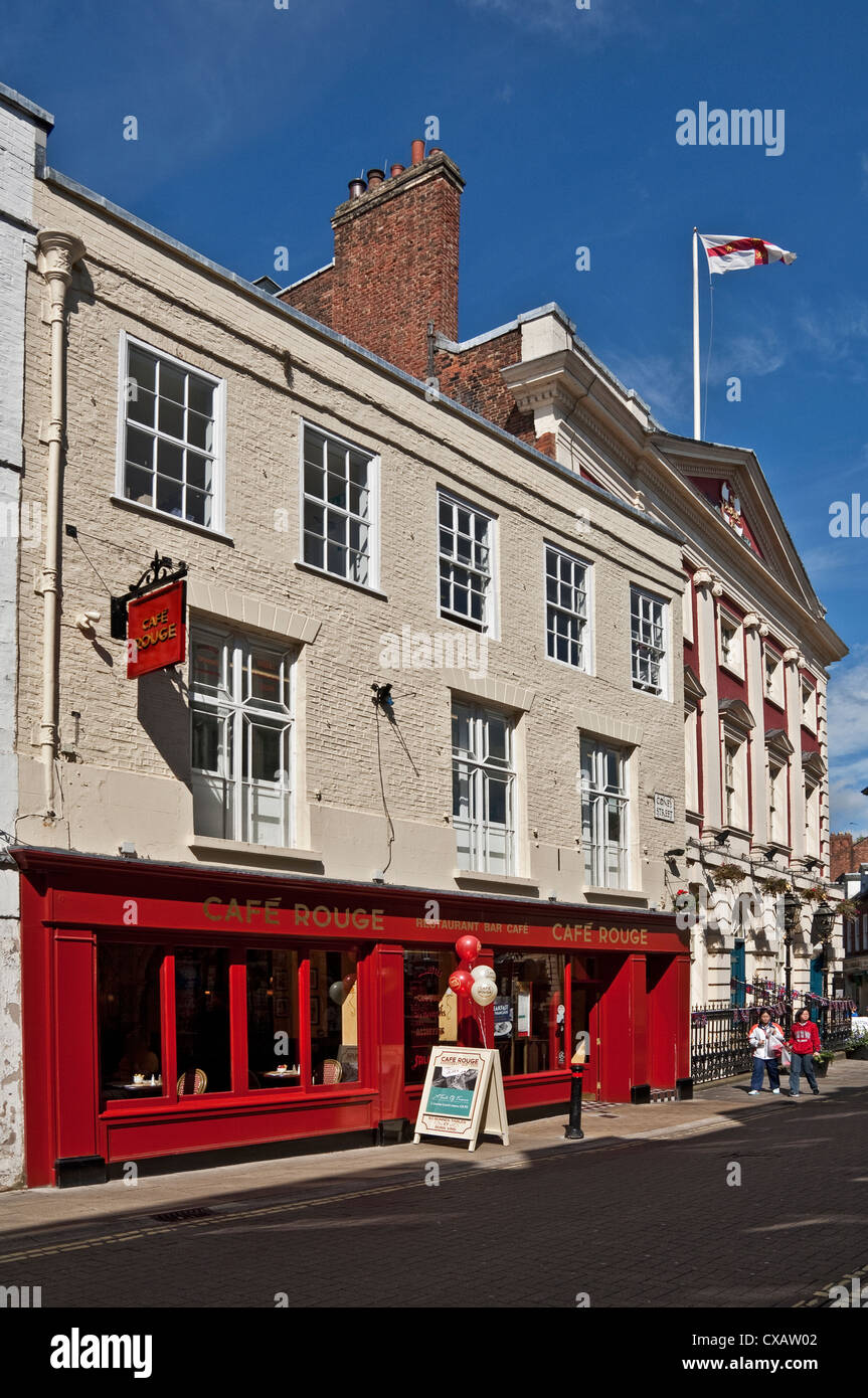 Cafe Rouge next to the Mansion House Coney Street York North Yorkshire ...