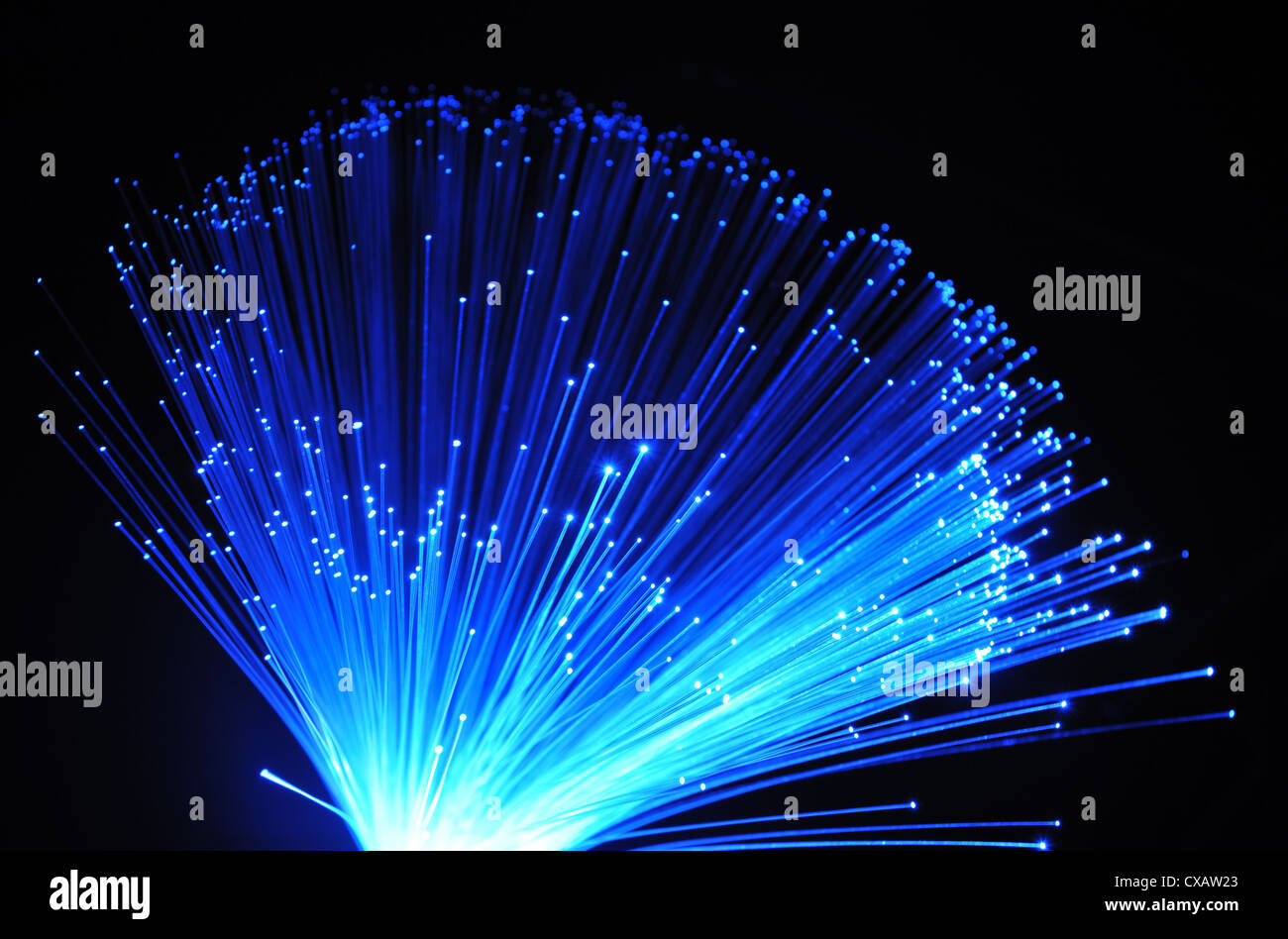 Energy light fibreoptic cables Stock Photo - Alamy