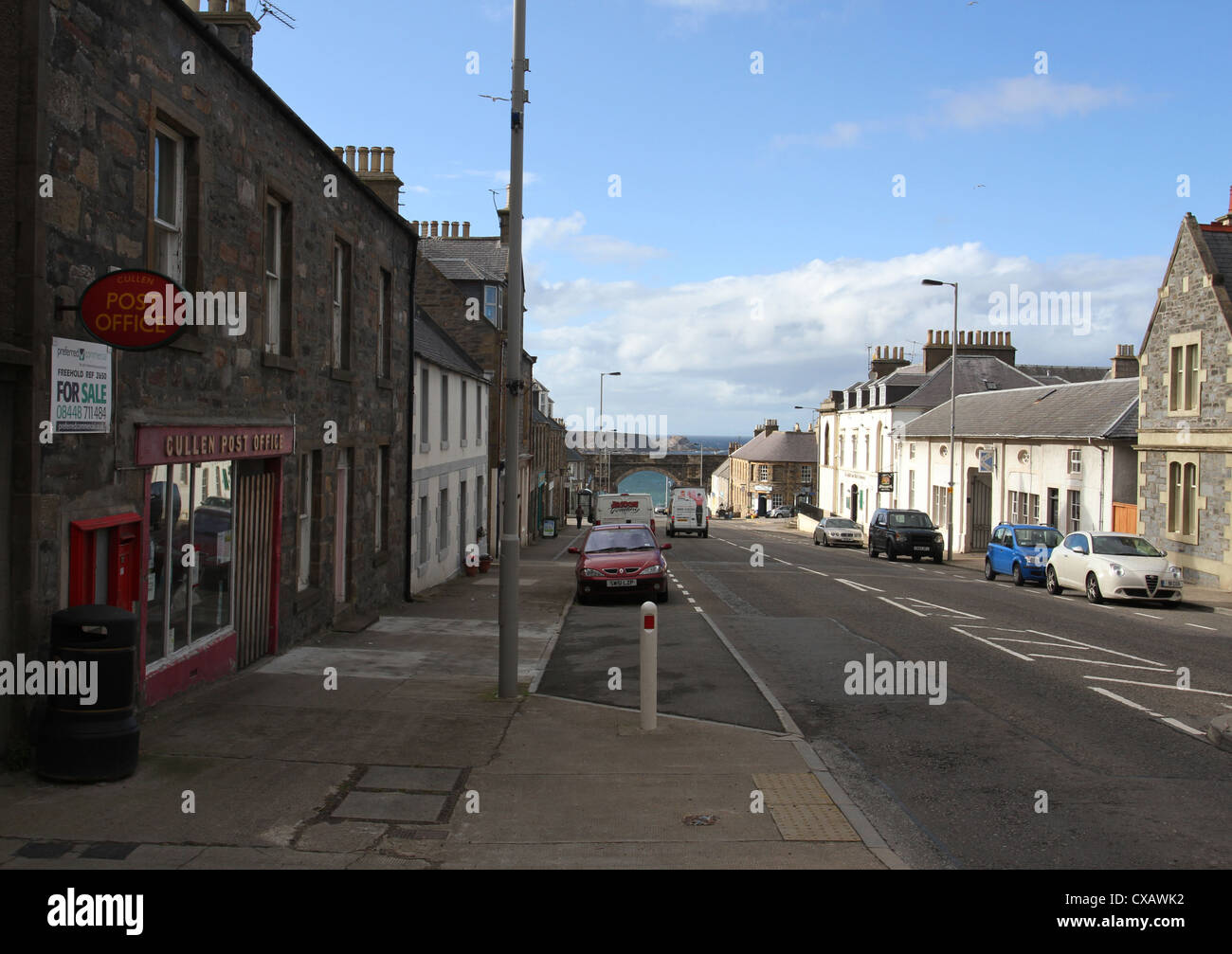 Cullen street scene Scotland September 2012 Stock Photo - Alamy